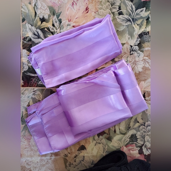 Accessories | Set Long Square Polyester Lavender Scarves | Poshmark